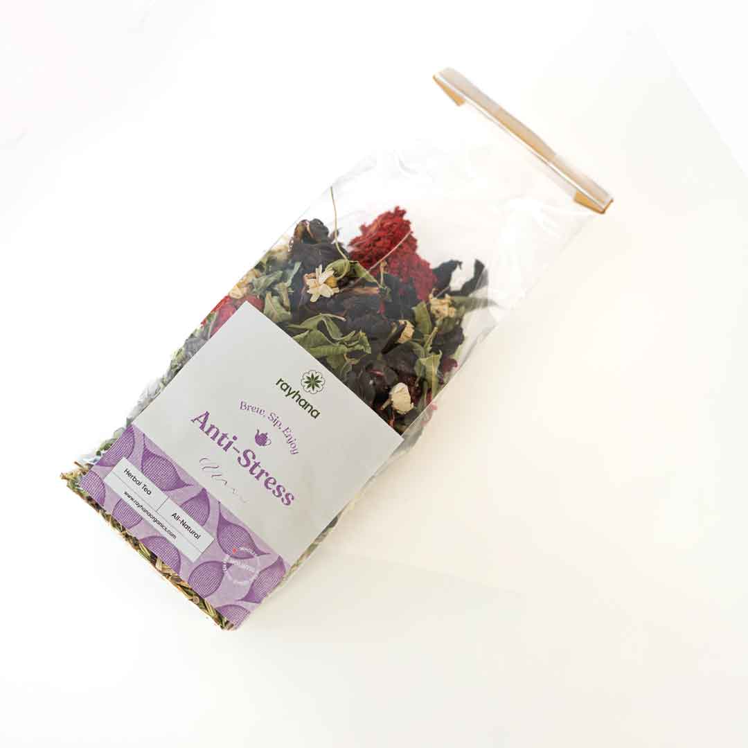 Anti-Stress Tea – Herbal Relaxation Blend – Rayhana Organics