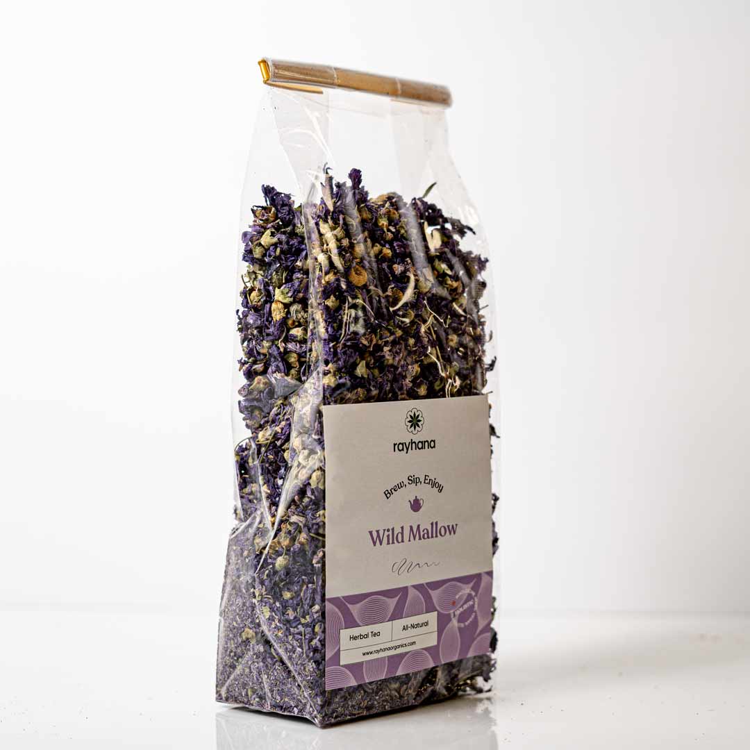 Wild Mallow Herbal Tea – Whole Purple Mallow Flowers by Rayhana Organi ...